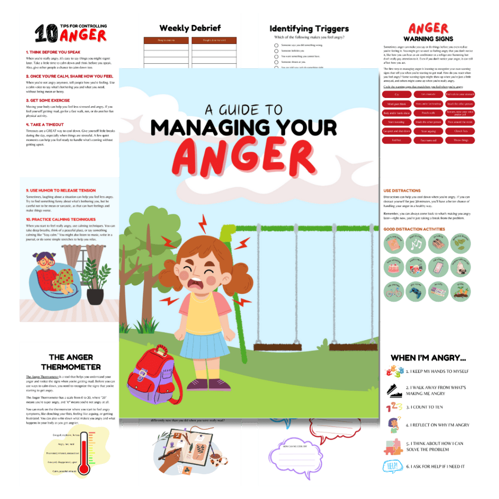 Anger Management Workbook for Kids - Digital Bakerie Shop