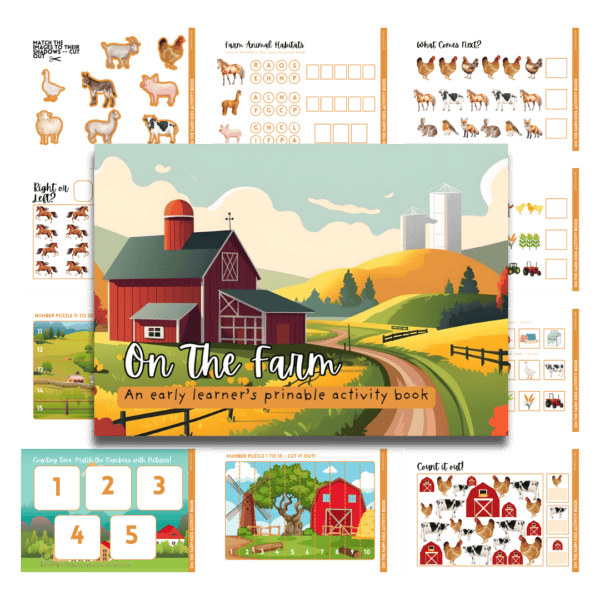 On the Farm Busy Book in Yellow - Digital Bakerie Shop