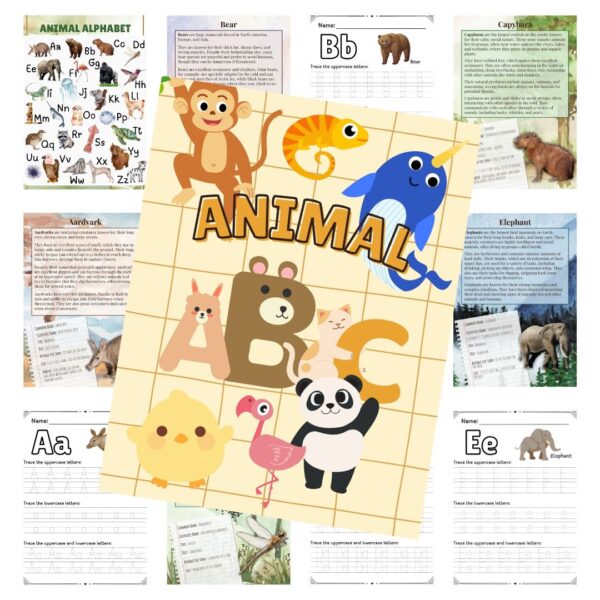 Animal Alphabet Mini Bundle - Digital Bakerie Shop