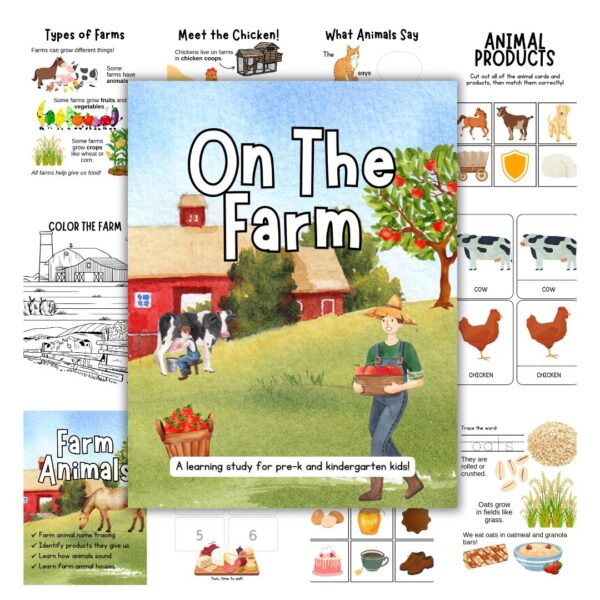Farm Unit Study (Pre-K and Kindergarten) - Digital Bakerie Shop